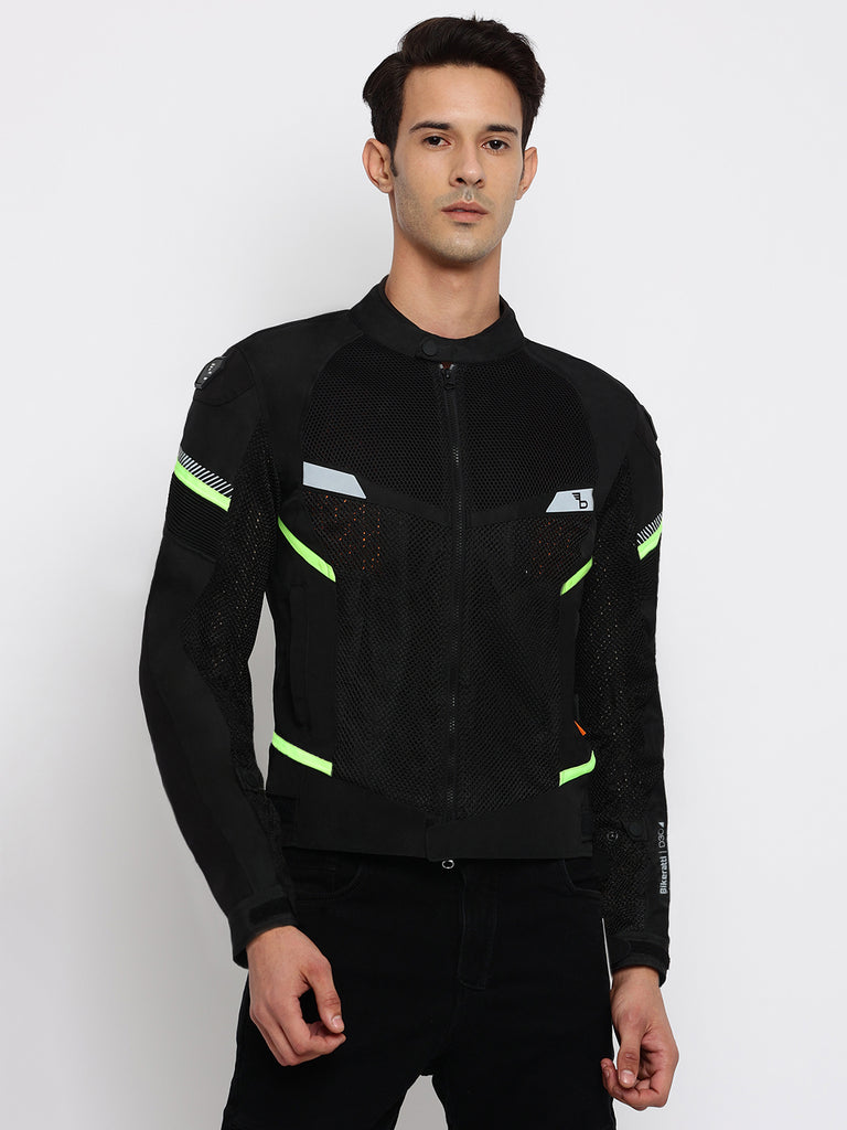 Bikeratti Veloce 2.0 Black Neon Riding Jacket – Riderz Planet
