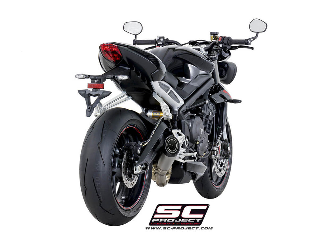 SC Project S1 Exhaust for Triumph Street Triple 765 (S-Shaped pipe ...